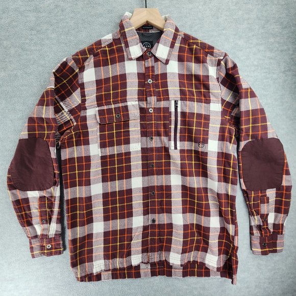 Wrangler | Shirts | Wrangler Shirt Mens Medium Red Plaid All Terrain ...